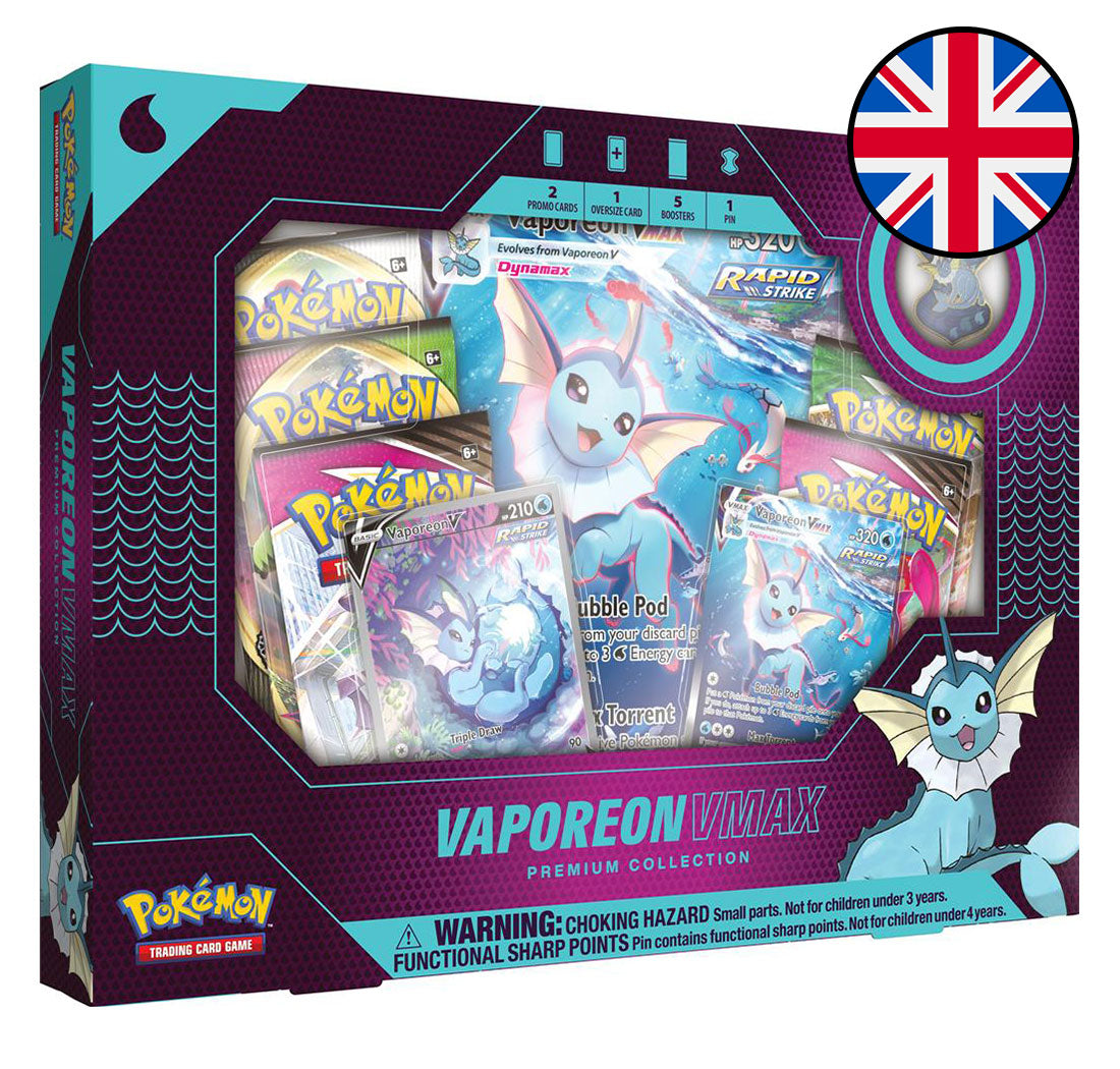 Vaporeon VMAX Premium Collection – INSOGAMES